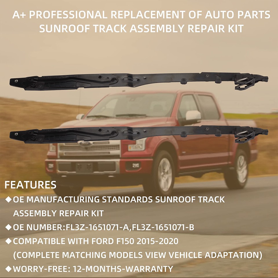 Sunroof Track Assembly Repair Kit for 2015-2020 F150 2017-2019 F250 ...