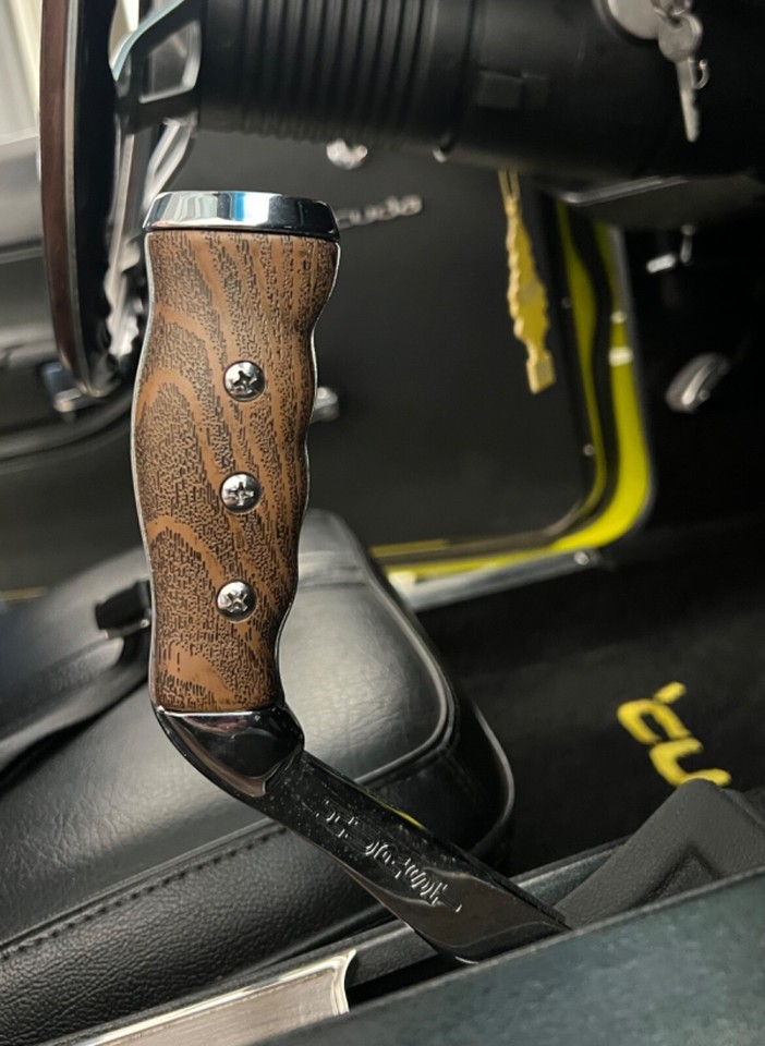 Hand Dyed Wood Grain Pistol Grips & Screws HURST OEM NEW Mopar Shifter ...