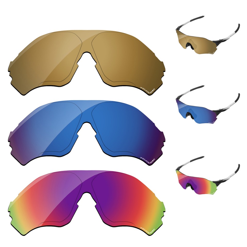 PapaViva POLARIZED ETCHED Replacement Lenses For-Oakley EVZero Range ...