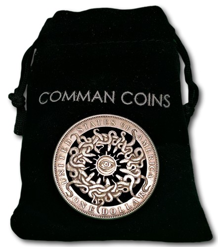 Hobo Cut Coin Egypt All Seeing Eye of Horus Society Fantasy Cosplay Art ...