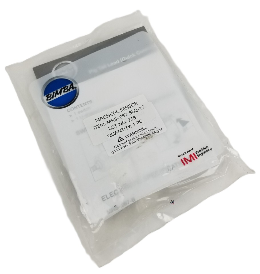 Bimba MRS-.087-BLQ-17 Magnetic Sensor 24V 500MA M8 Connector 3-Wire LED ...