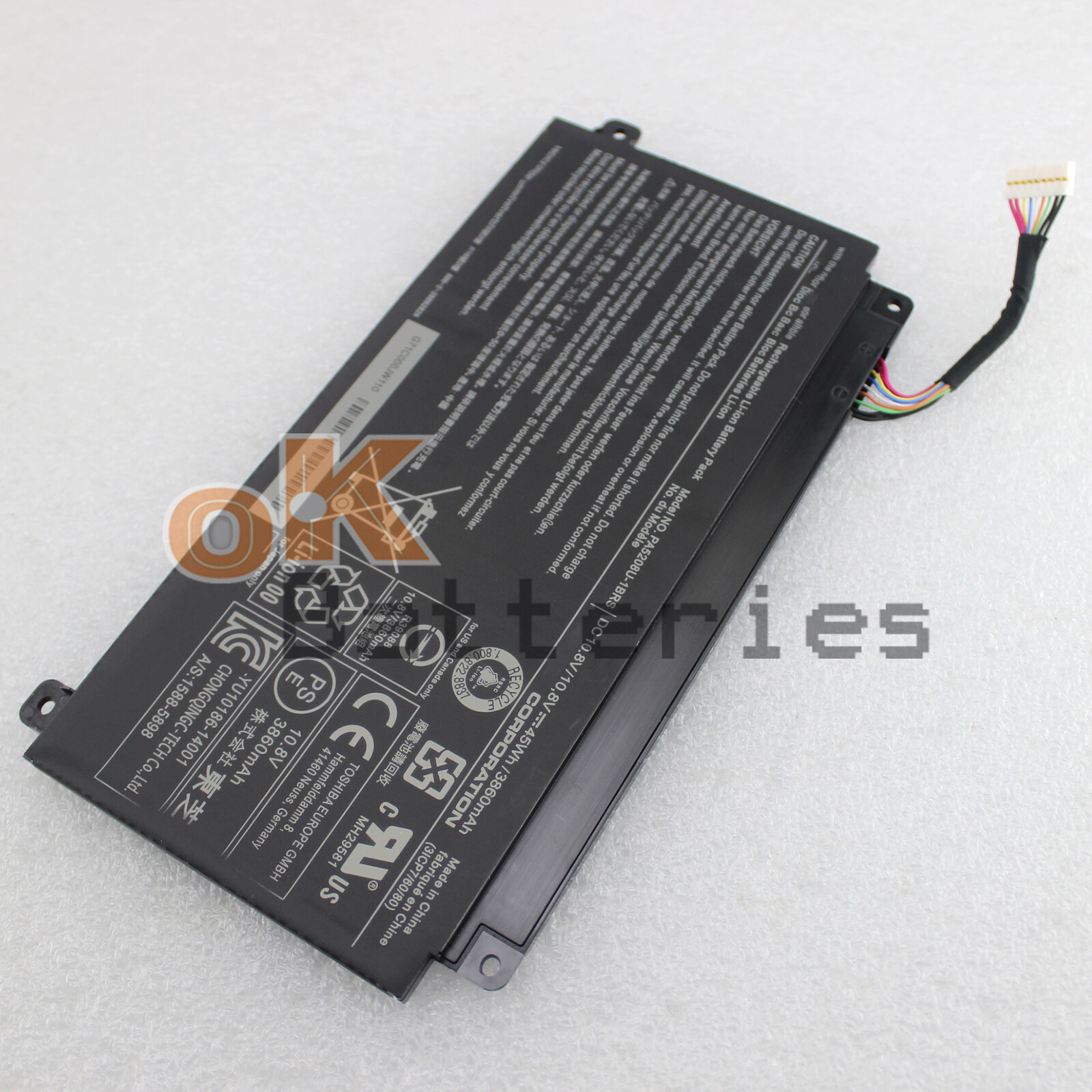 NEW PA5208U-1BRS Battery For Toshiba Satellite E45W-C4200X P55W-C5200X ...