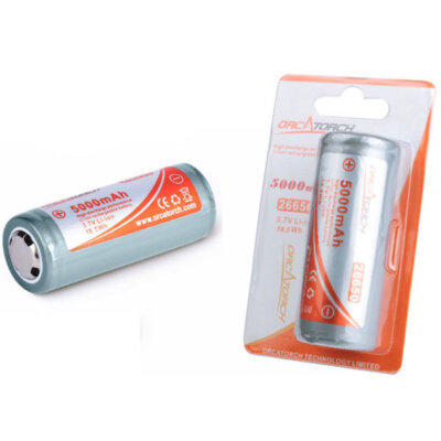 OrcaTorch 26650 Rechargeable Lithium-Ion Battery - 5000mAh | eBay