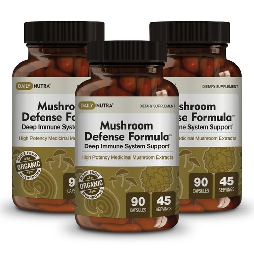 DailyNutra Mushroom Defense Formula - Immune Support Supplement ...