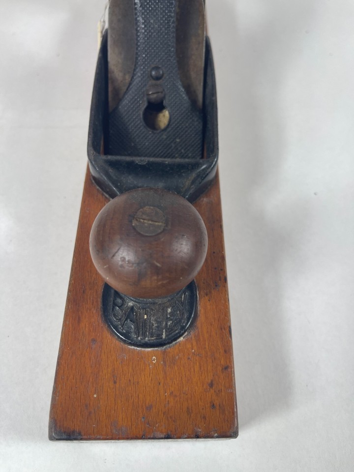 Vintage Stanley Bailey No. 26 Transitional Wood Bottom Fore Plane USA ...