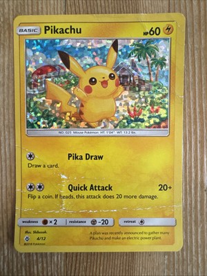 Pikachu 4/12 Holo McDonald's Promo Pokemon TCG Card DMG 2018 #2 | eBay