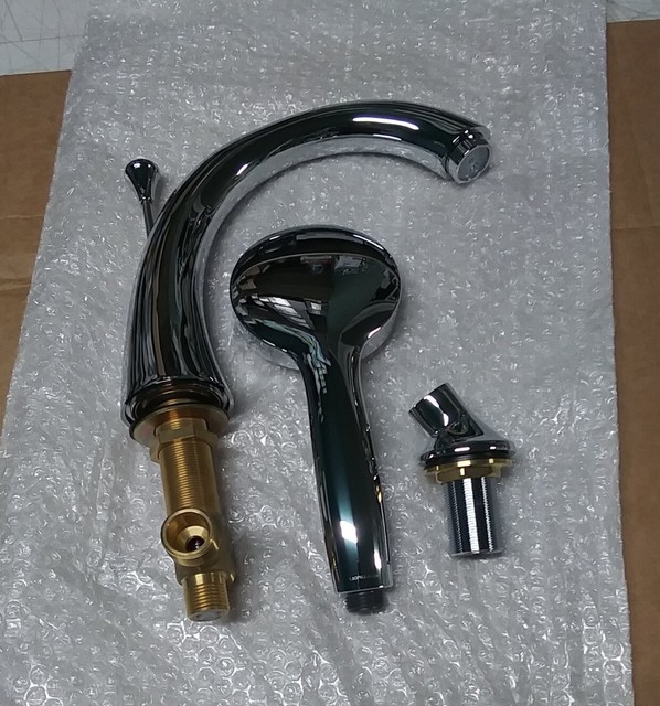 ANZZI 4 Hole Roman Bath Tub Filler Faucet Fr-az011 Chrome W/ Hand ...