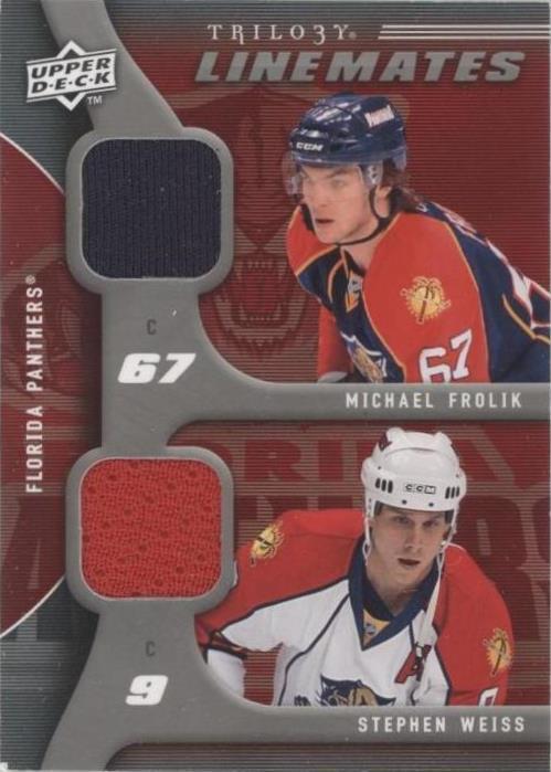 2009-10 Upper Deck Trilogy - Line Mates Stephen Weiss, Michael Frolik # ...