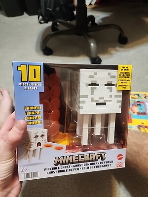Mattel Minecraft Fireball Ghast 10 Discs Load & Launch New | eBay