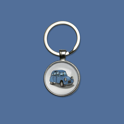 Porte-clés Citroën 2cv bleu azurite | eBay