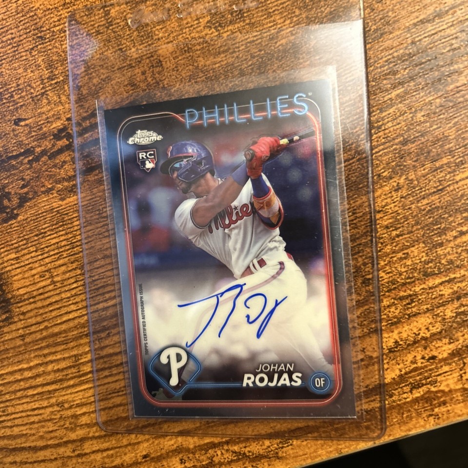 2024 topps chrome update auto johan rojas #ac-jro | eBay