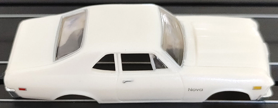 71 Chevy Nova SS WhitePearl JL ThunderJet SlotCar BODY for AURORA ...