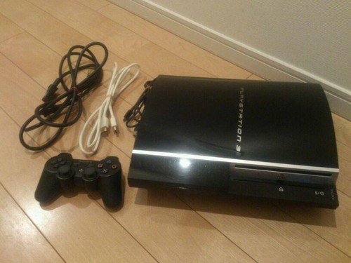 Sony PlayStation 3 PS3 60GB black console Early model unit with ...