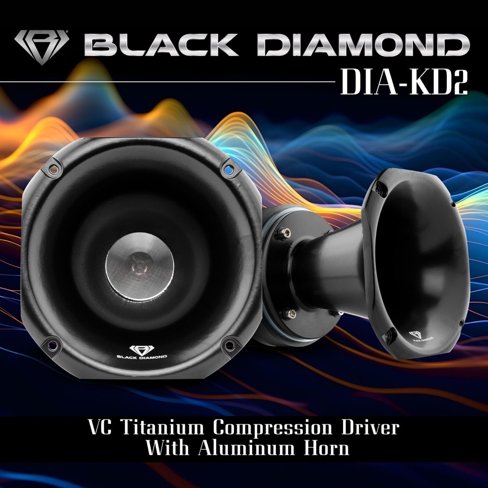 DIA-KD2 2" Bolt On Throat Compression Driver with 2" Titanium Voice ...