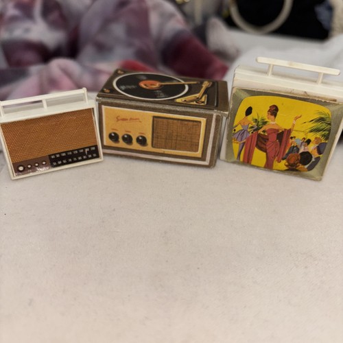 Vintage 1960's Barbie Doll Accessories Phone Radio Phonograph Camera ...