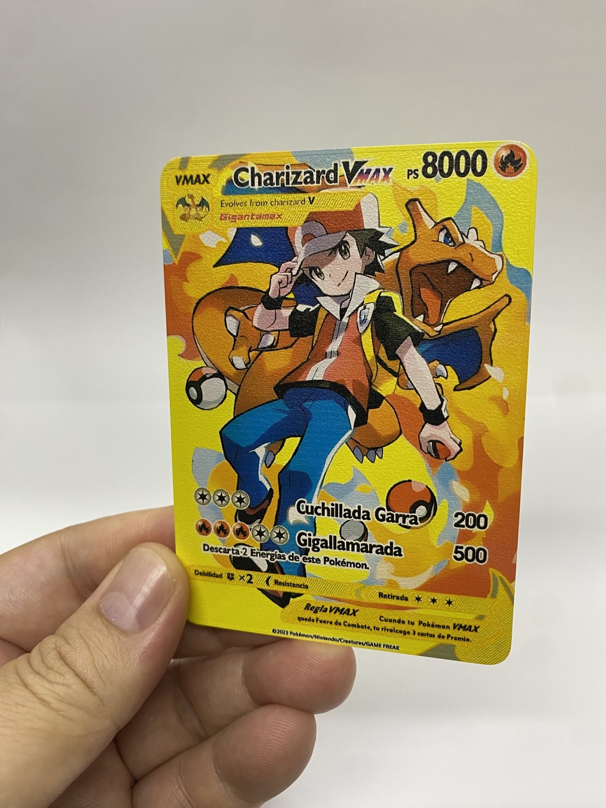 Charizard VMAX Gold Metal Pokémon Card-Collectible Gift Display ...