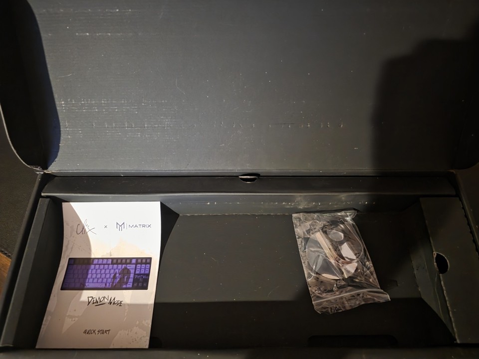 RARE! Matrix Keyboard Clix Elite 3 80% TKL Mechanical Demon Mode Coil ...