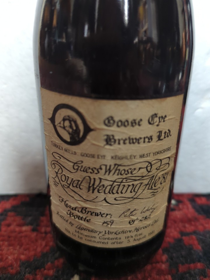 Goose Eye Brewers Ltd, Guess Who Royal Wedding Ale Bottle 159/282 | eBay UK