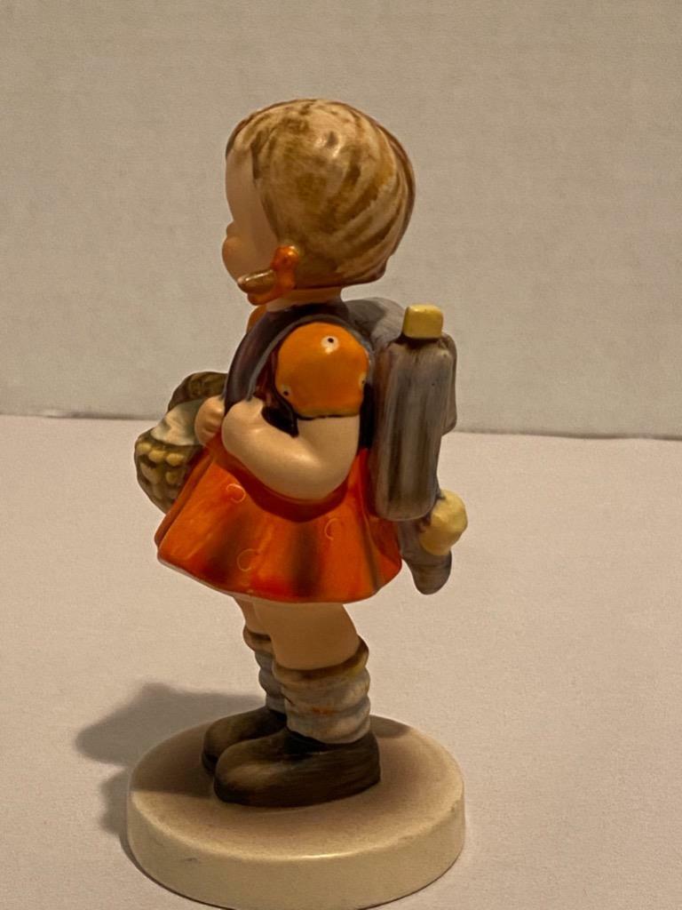Goebel Hummel School Girl Figurine Backstamp 3 Girl with Basket and ...