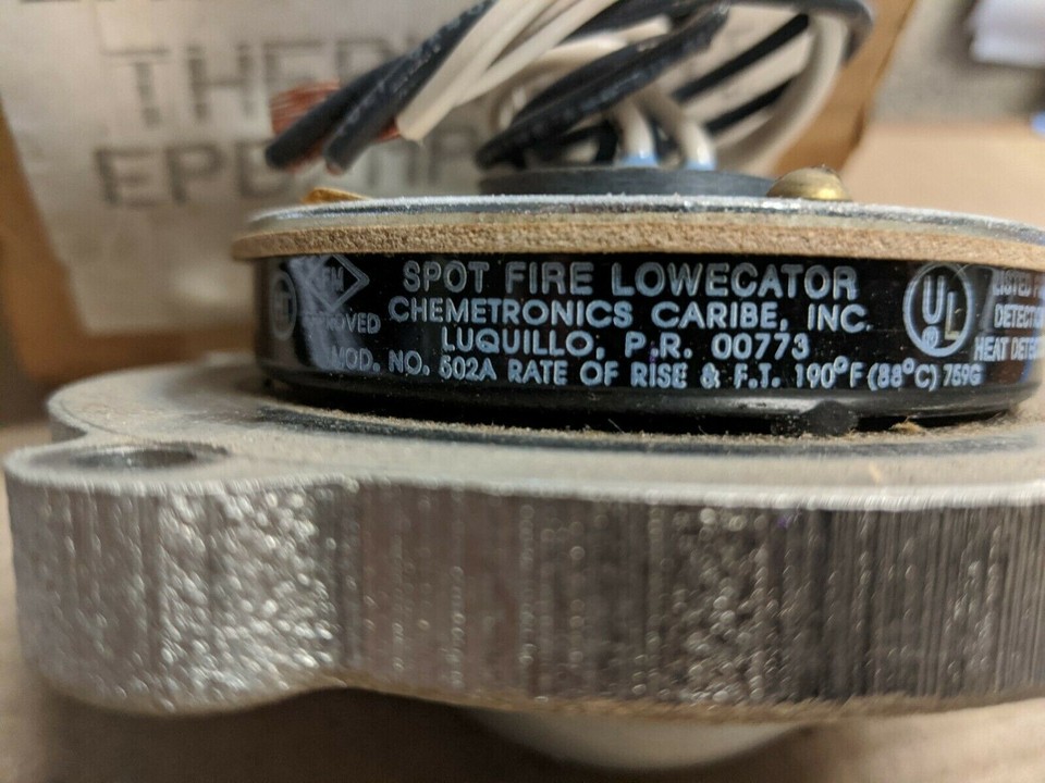 CHEMTRONICS EPB/MPB 502 Thermostat Spot Fire Locator 3AMP 125 V Fire ...