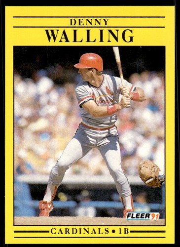 1991 Fleer Baseball Card Denny Walling St. Louis Cardinals #651 | eBay