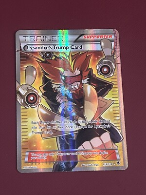 Pokémon TCG Lysandre's Trump Card Phantom Forces 118/119 Holo Full Art ...