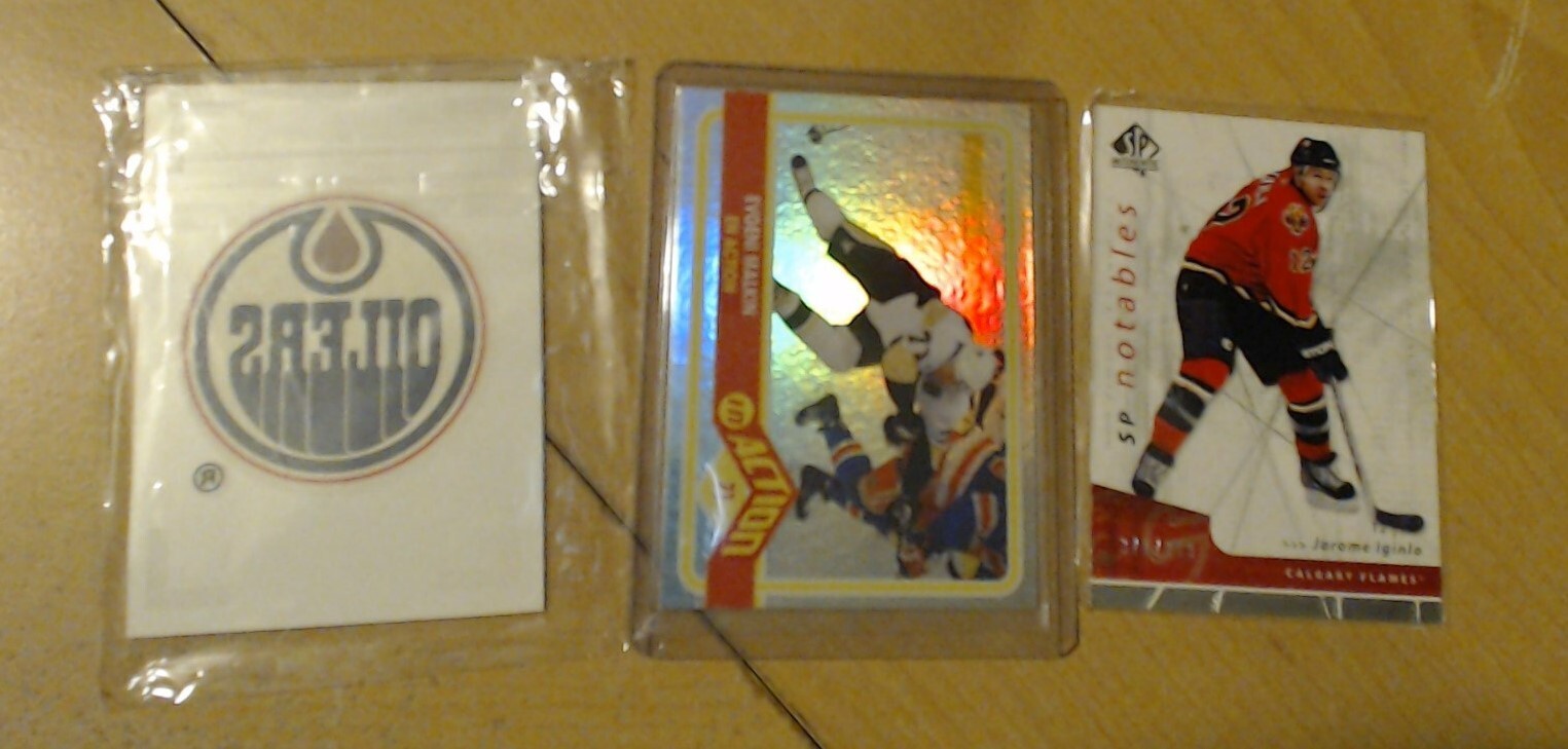 NHL UD CC Edmonton Oilers BADGE OF HONOR Temp TATTOO Card LOT | eBay