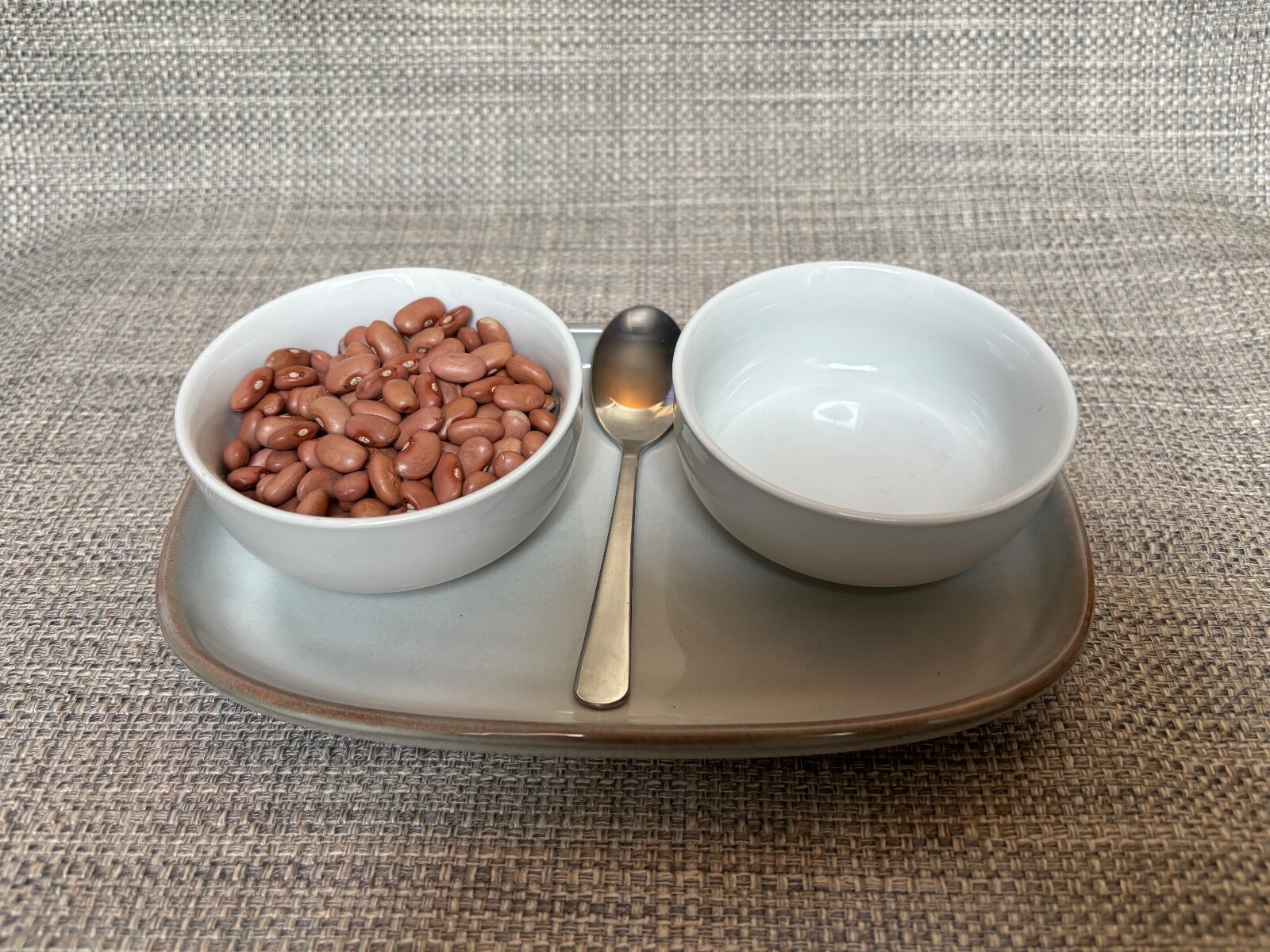 Montessori Method Practical Life 1:1 Dry Spooning Gray Tray Idlewild ...