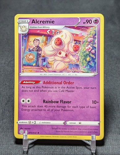 Alcremie Regular Rare Psychic 2022 Brilliant Stars Pokemon TCG Card 071 ...