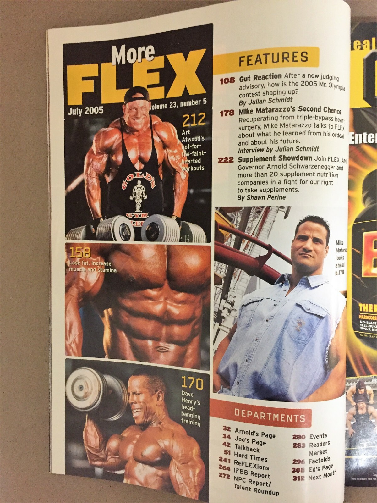 FLEX bodybuilding muscle magazine/ TROY ALVES / 07-05 | eBay