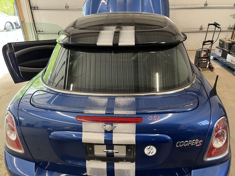 12-15 MINI COOPER COUPE REAR TRUNK DECKLID LIFT GATE LIGHTNING BLUE ...