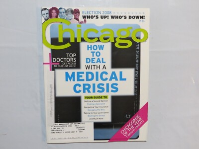 Chicago Magazine 2009 January Medical Crisis Election Top Doctors 2N | eBay