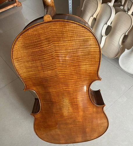 Handmade cello 4/4 Grade A flamed maple ,free shipping with wooden ...