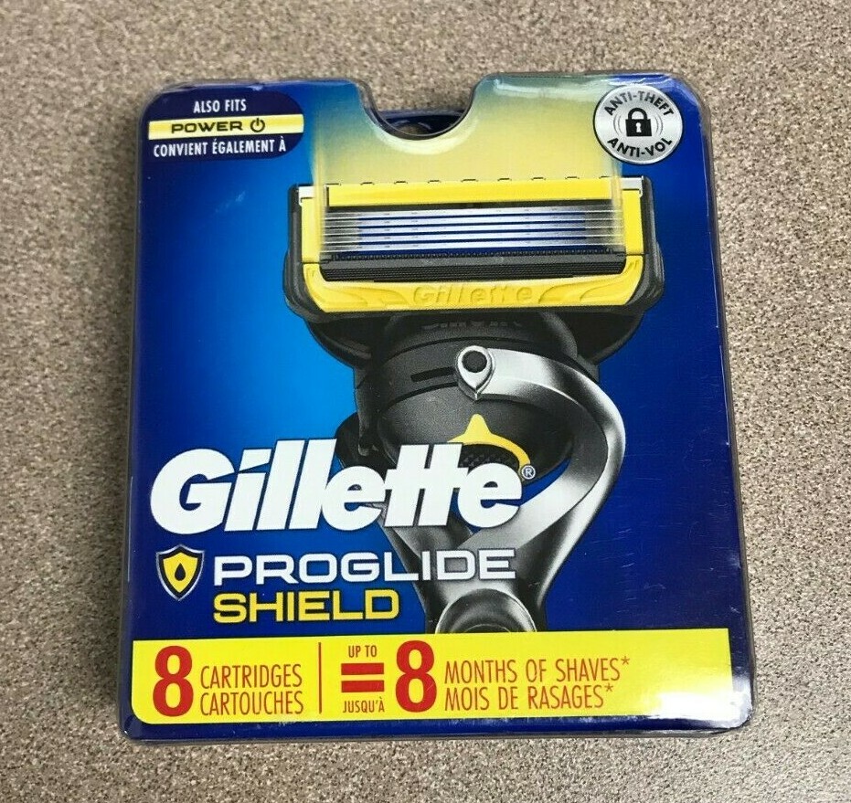 Gillette Proglide Shield 8 Cartridges 5 Anti-Friction Blades DAMAGED ...