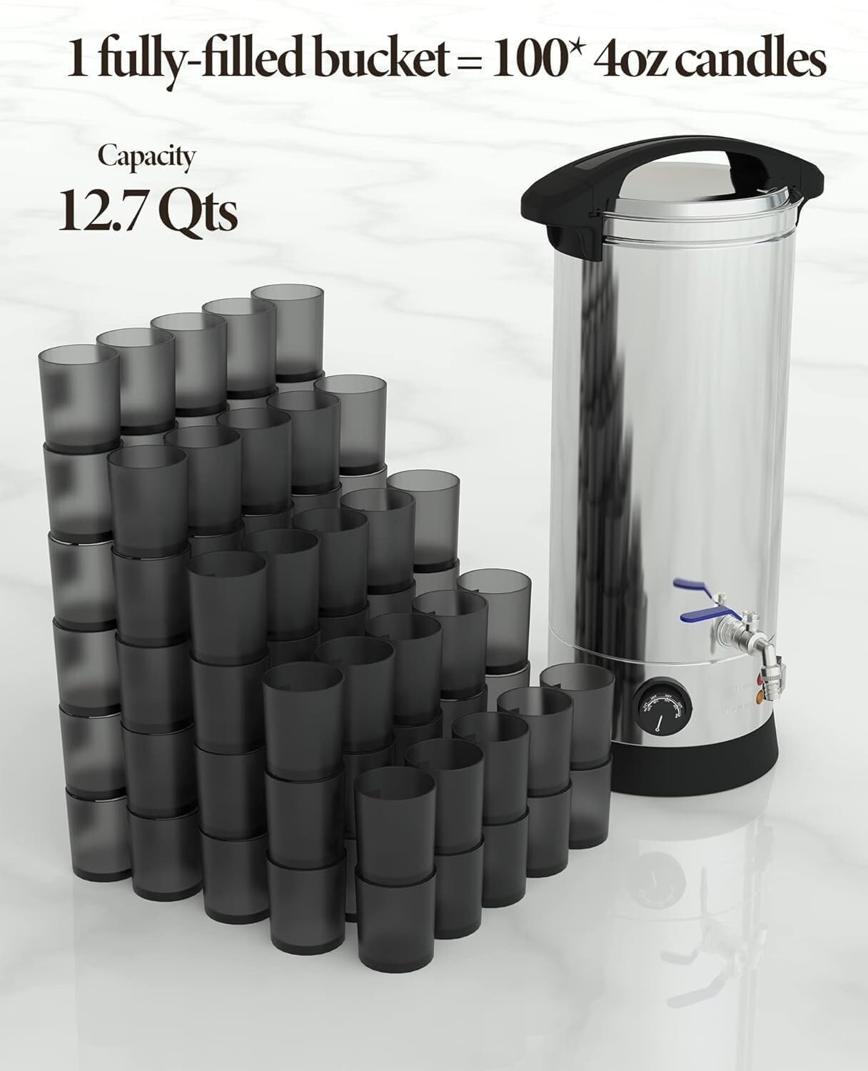 12.7 Qts Electric Wax Melter Comercial Candle Maker Machine for Candle ...