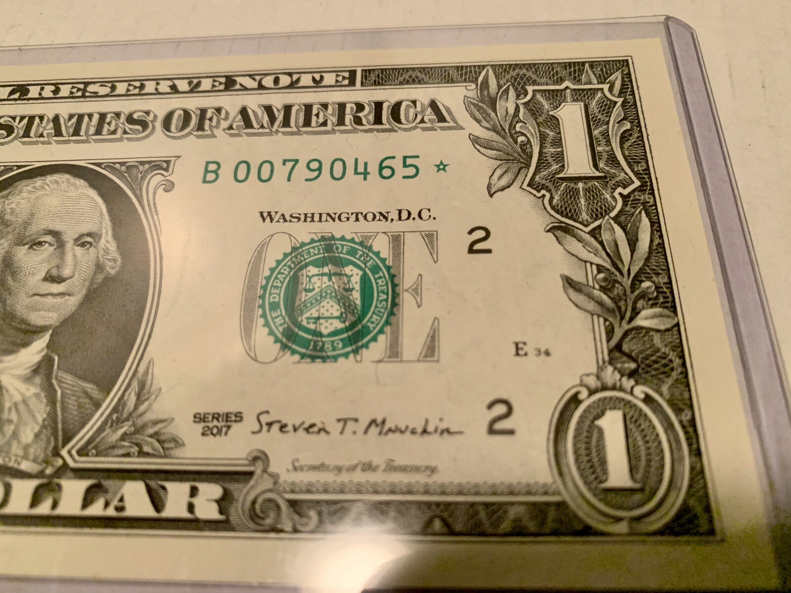 One Dollar Star Note RARE Fancy $1 Bill Mint CU 2017 | eBay