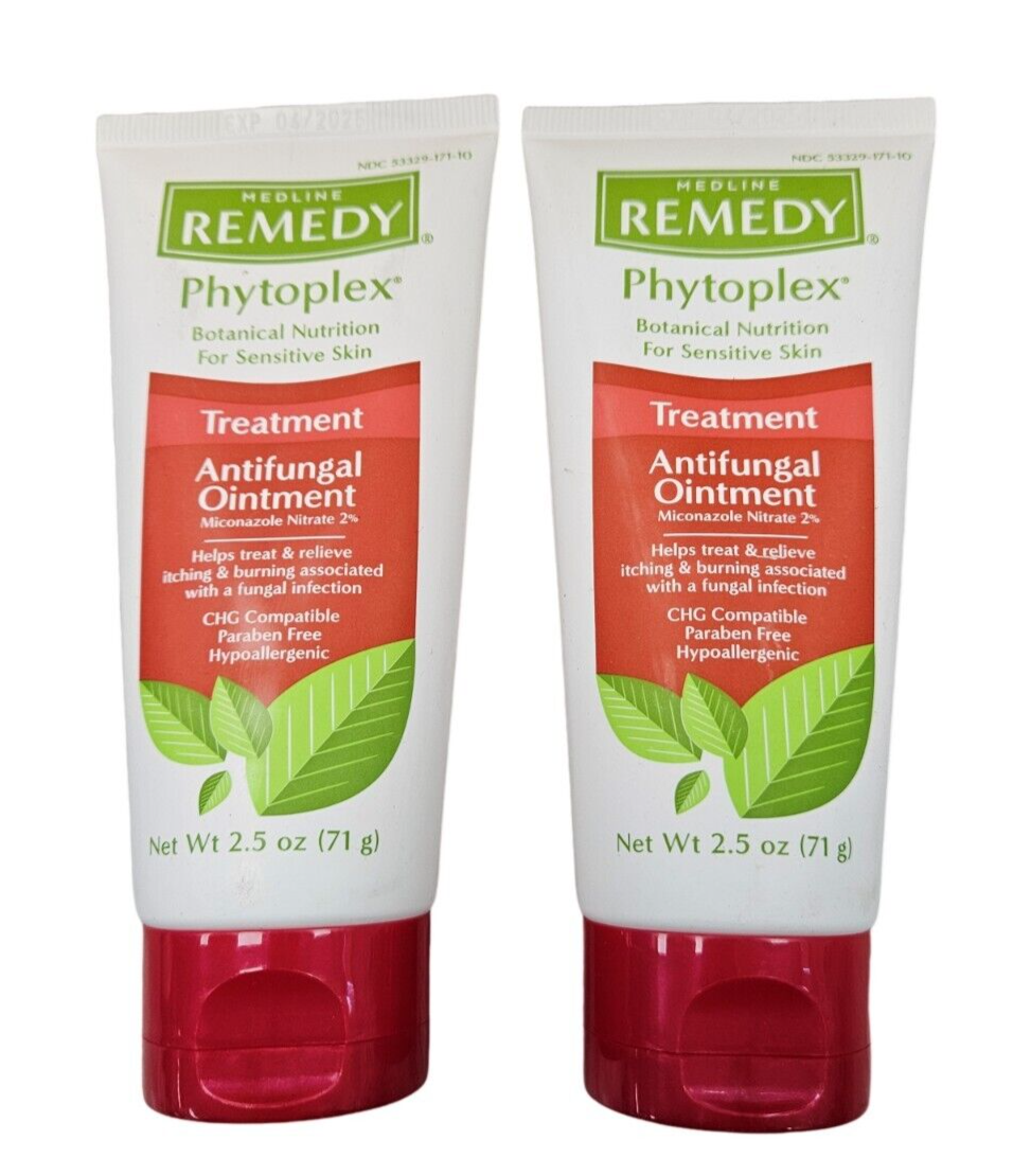 Remedy Phytoplex Antifungal OINTMENT Miconazole 2% 2.5oz ( 2 tubes ...