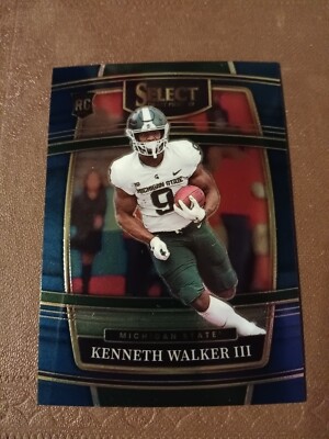 2022 KENNETH WALKER III K9 PANINI SELECT DRAFT NFL ROOKIE CARD RC #15 ...