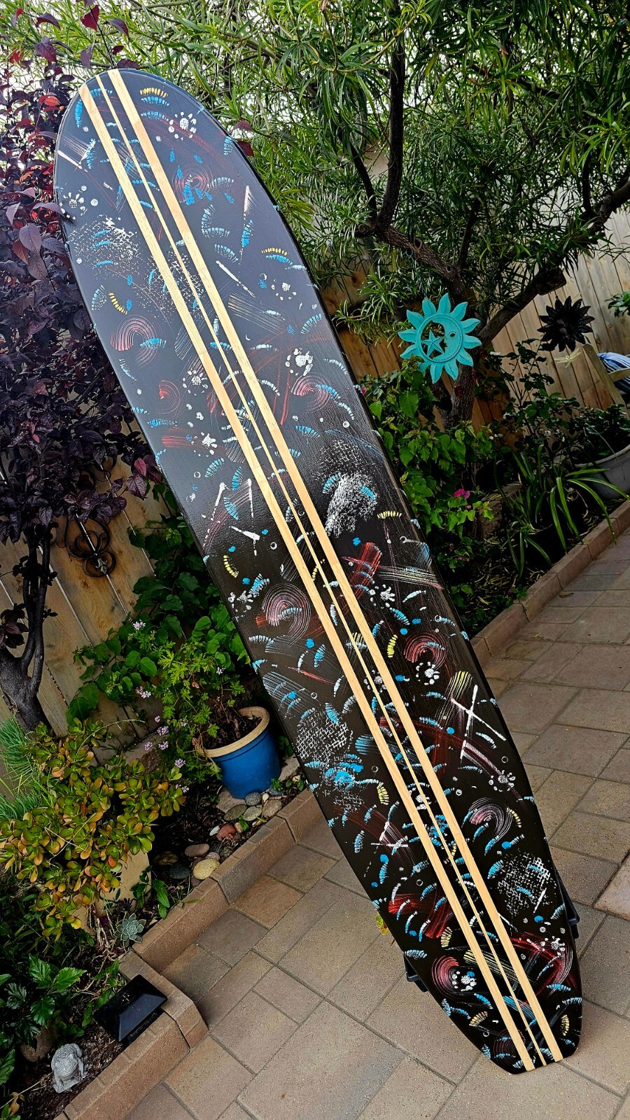 7ft Decorative Surfboard Wall Art Beach sign Surf Board Decor Longboard ...