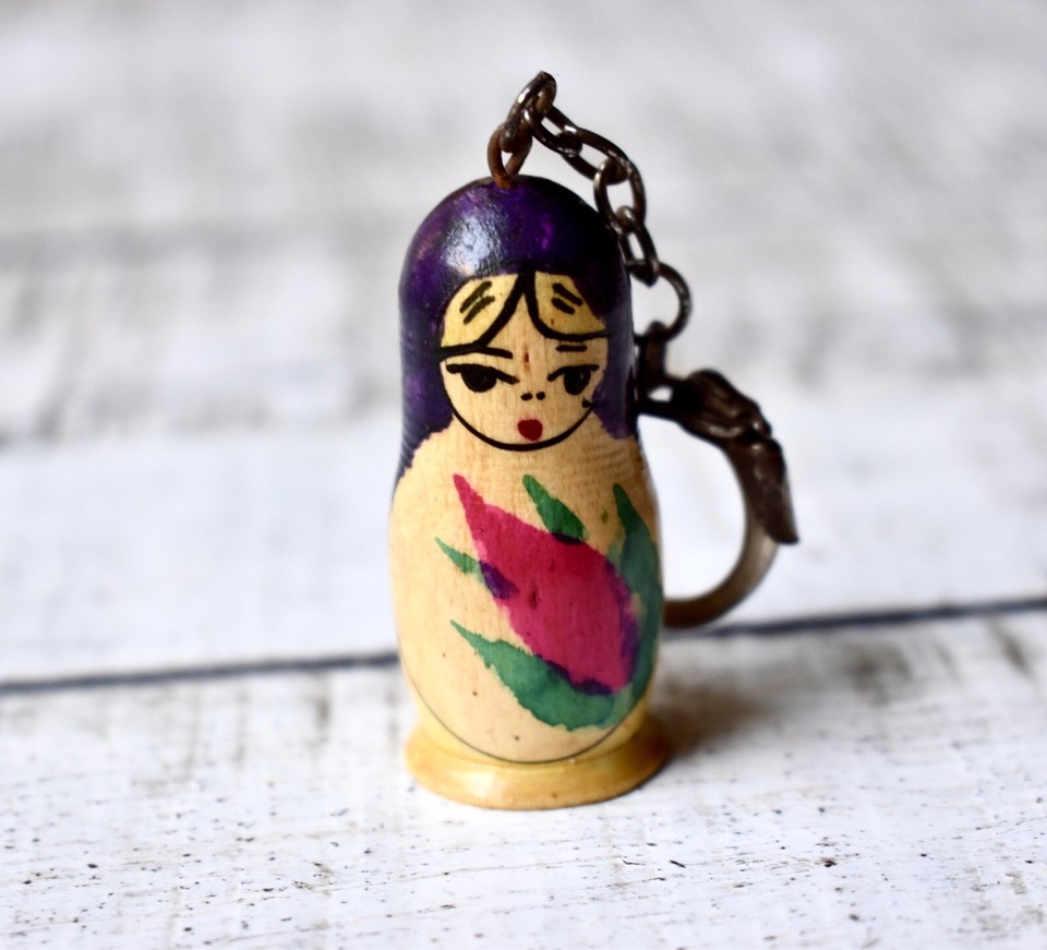 Vintage Soviet Matryoshka Keychain Wooden Matryoshka Keychain | eBay