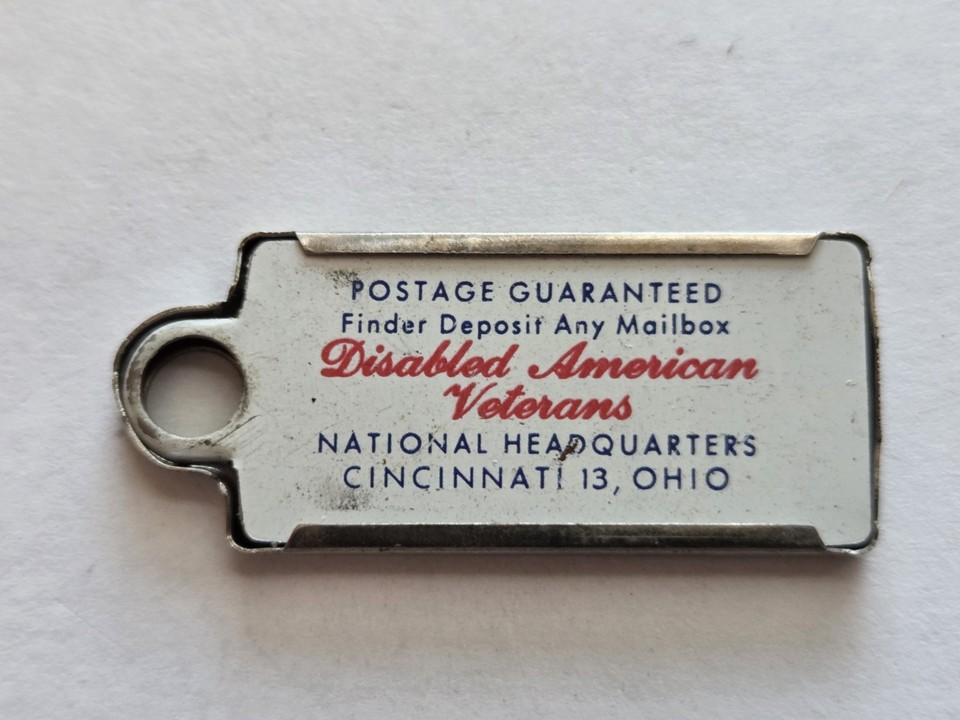 1960 Arizona DAV Tag Keychain License Plate AJB-326 | eBay