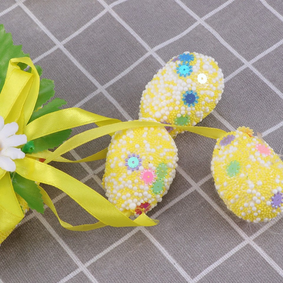 Creative Colorful Simulation Eggs Easter Egg Garland Round Hanging ...