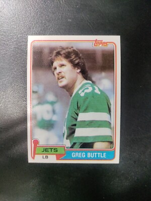 1981 Topps Football #285 Greg Buttle New York Jets NM free shipping | eBay