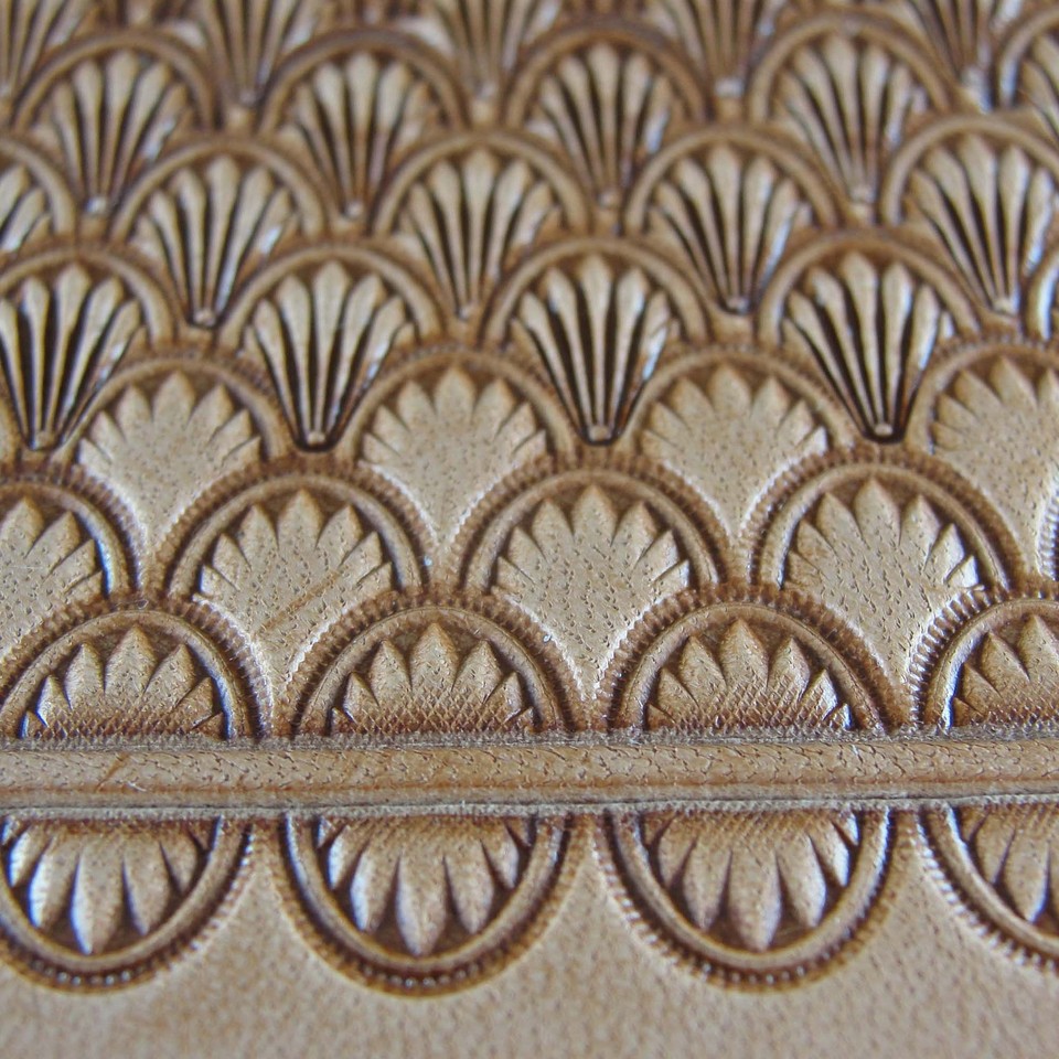 Crescent Shell Geometric Leather Stamping Tool, Stainless Steel Leather ...