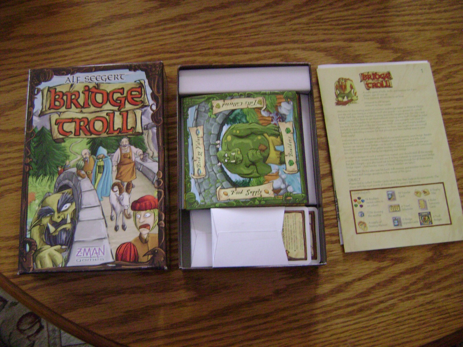 Bridge Troll Board Game by Alf Seegert | Z-Man Games 100% complete | eBay