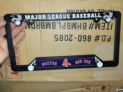 Boston Red Sox MLB Baseball Plastic License Plate Frame | eBay