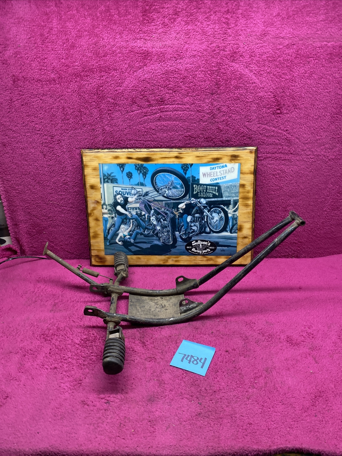 Yamaha frame cradle lower engine mount foot peg bracket kick stand Jt1 ...