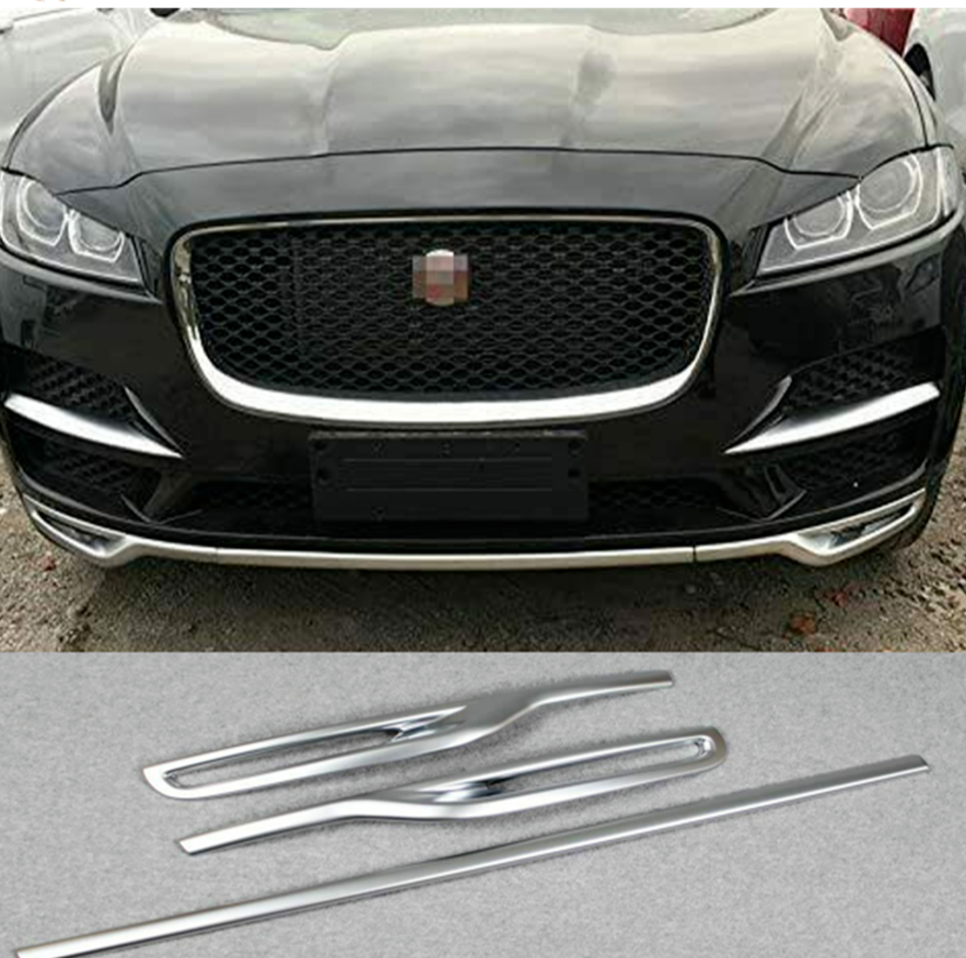 3Pcs Front Grill Grille Bumper Cover Trim Fit for Jaguar F-Pace F Pace ...