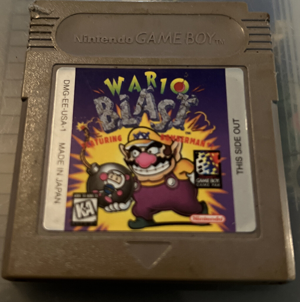 Wario Blast GameBoy, GAME BOY Cartridge TESTED | eBay