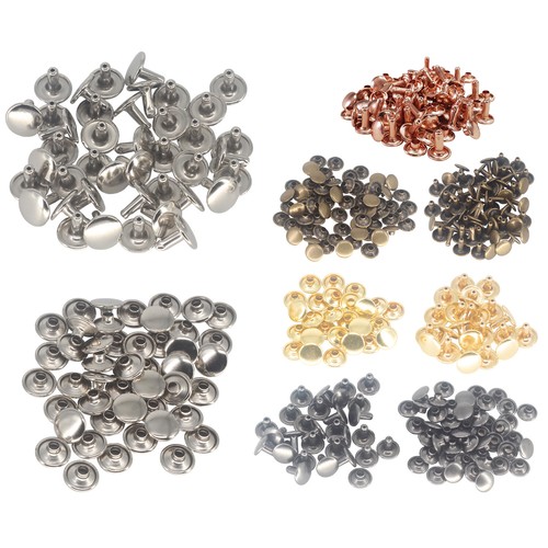 Double Cap Leather Rivets 4mm-15mm Stud Rapid Craft Jacket Handbag ...